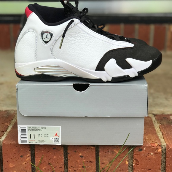 Jordan | Shoes | Air Jordan 4 Retro Mens Basketball Shoes Whiteblackred ...